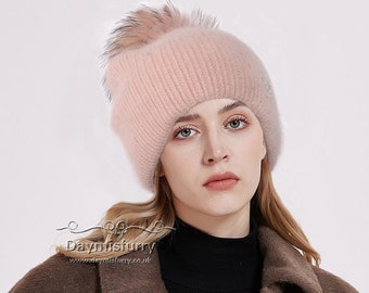 Pink Angora Fur Hat - Etsy