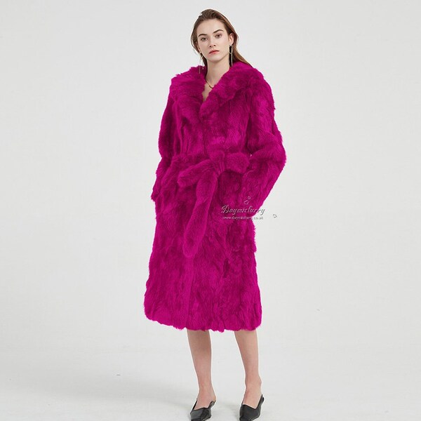 Rabbit Fur Coat - Etsy