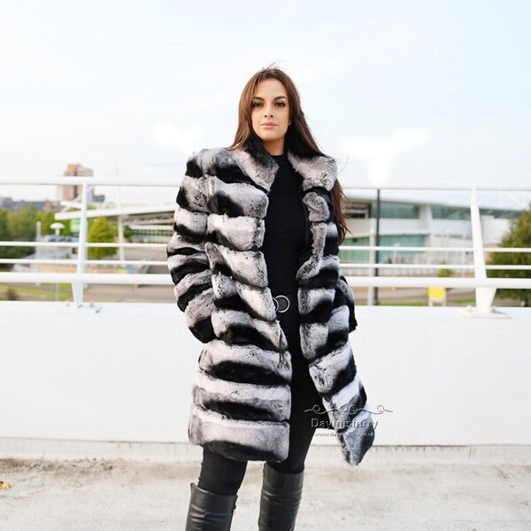 Rabbit Fur Coat - Etsy