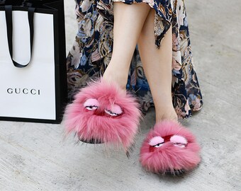 Monster slippers | Etsy