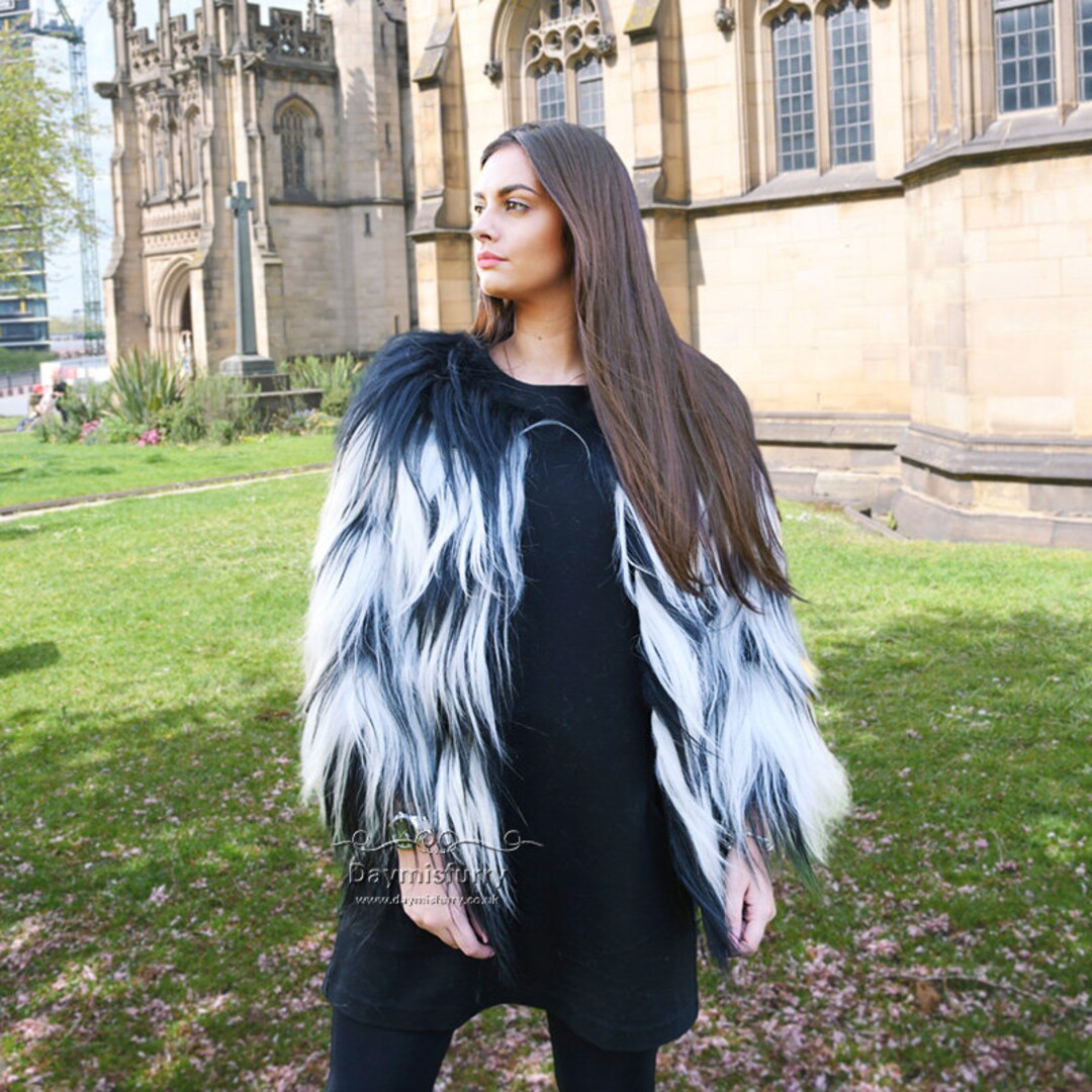 Real Goat Hair Fashion Lady Coat - Etsy