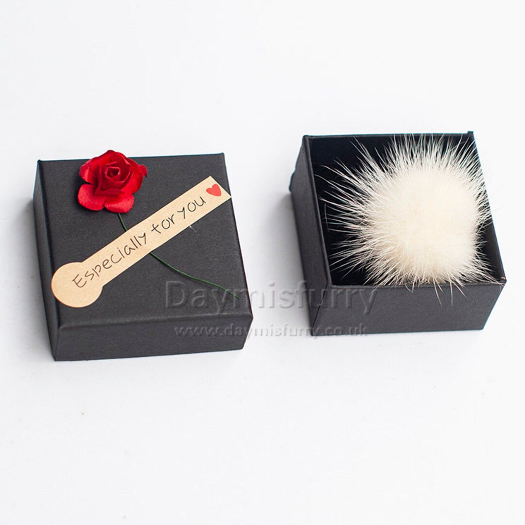 Puffs Fur Ball Ring Real Mink Hair Fluffy Rings Poms Fur Rings - Etsy ...
