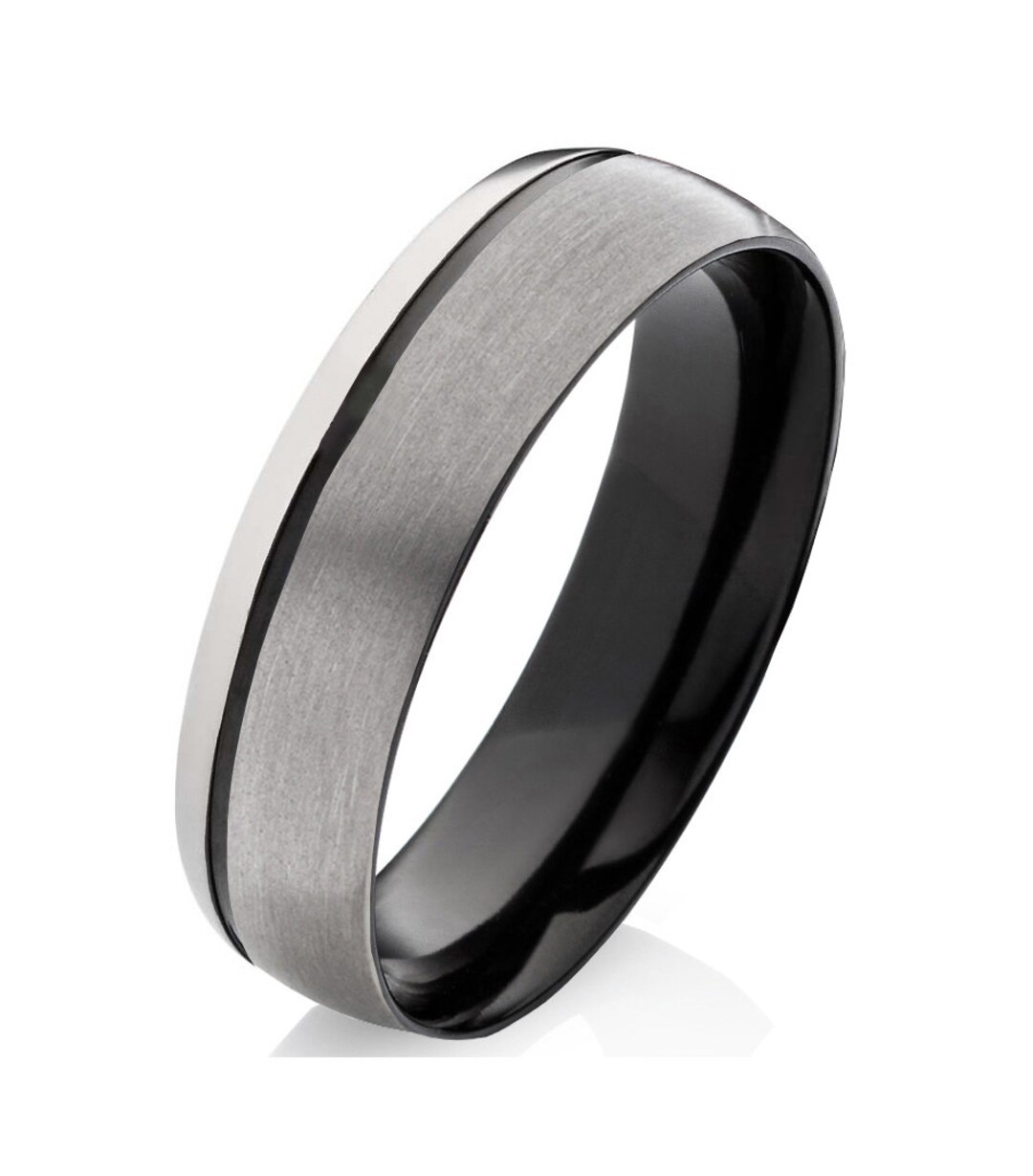 Partner Ring Titanium Engagement Ring Man Men's Gift Promise Ring - Etsy