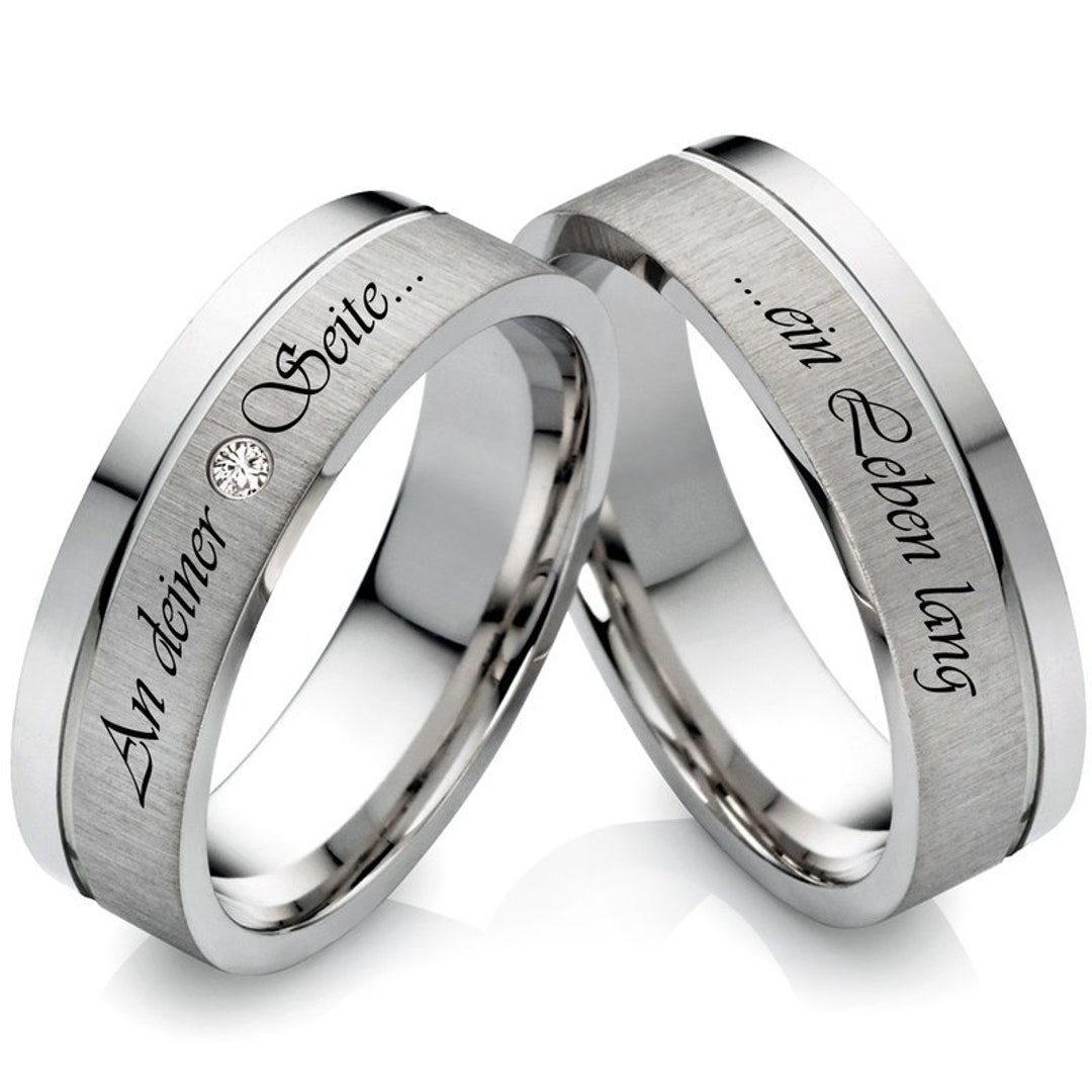 Partner Rings, Engagement Rings, Wedding Rings Made of Stainless Steel ...
