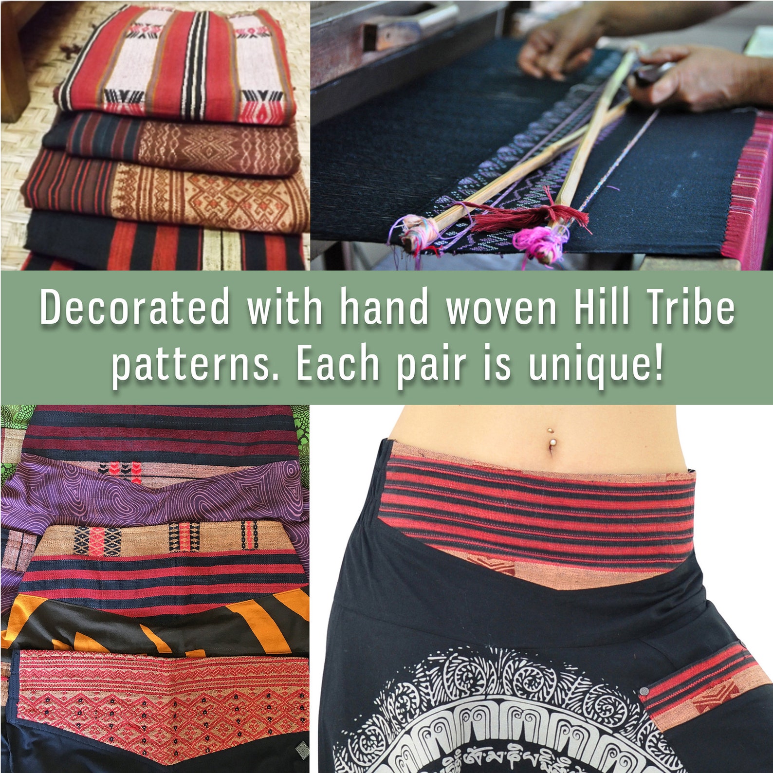 Genie Pants Harem Pants Hippie Pants With Mandala Print - Etsy