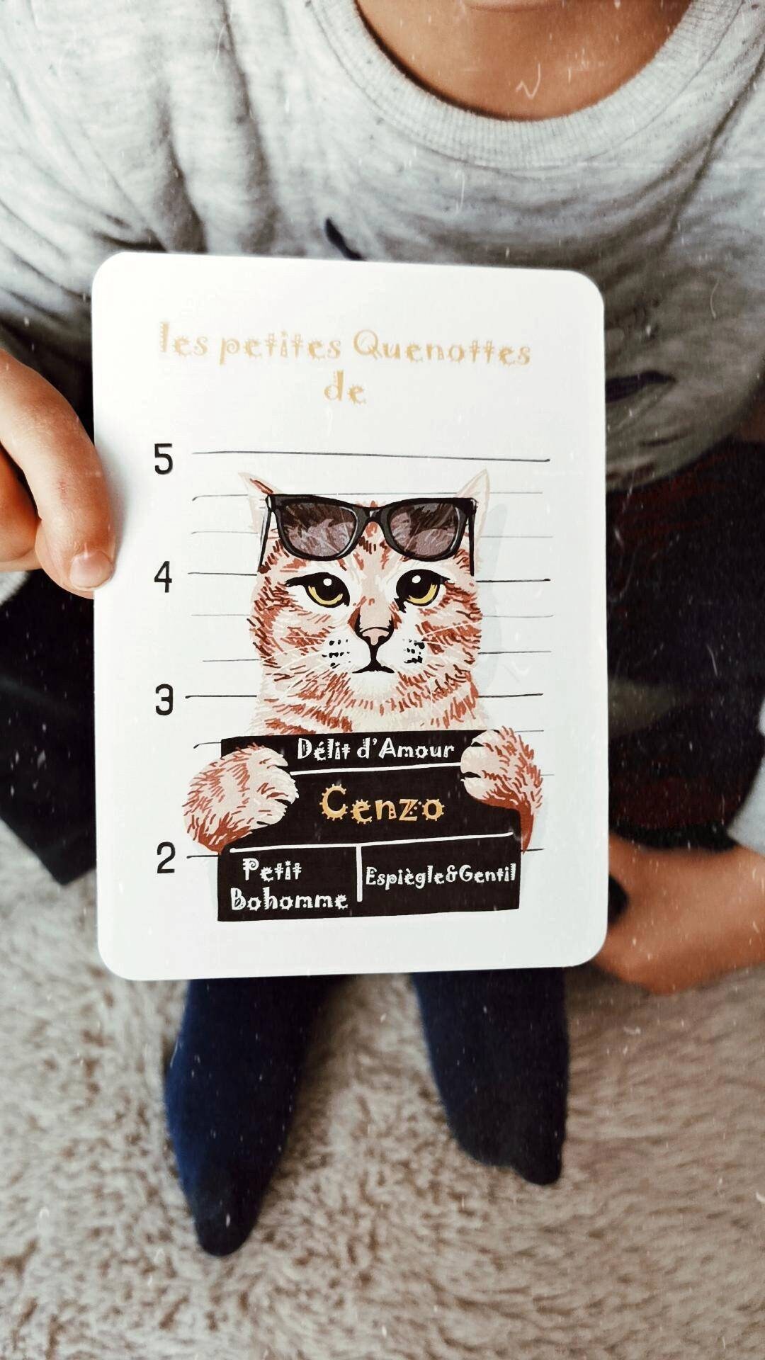 Baby Teeth Card, Quenottes Card, Personalized Card, Baby, Milk Teeth ...