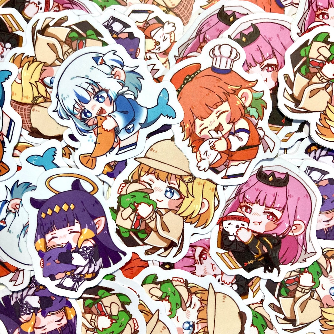 Hololive English -myth- Hugging Mascot Stickers - Etsy