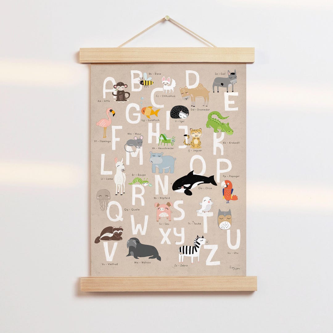 Impression ABC | Alphabet des animaux | Affiche d'animaux | Affiche d ...