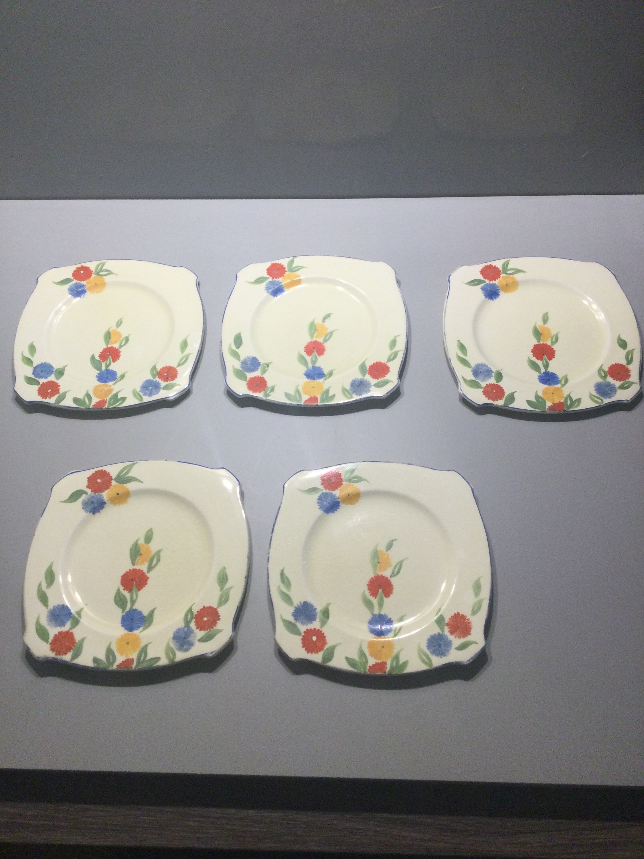 1920s Art Deco Hand Painted Side Plates Newhall Hanley - Etsy