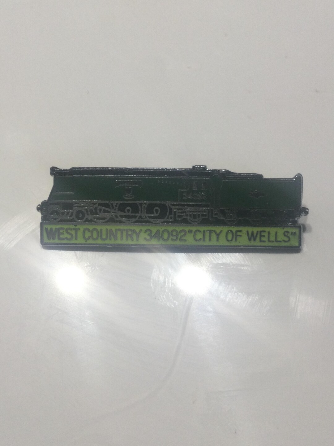 Old Enamel Train Badge West Country 34092 'city of Wells'. - Etsy