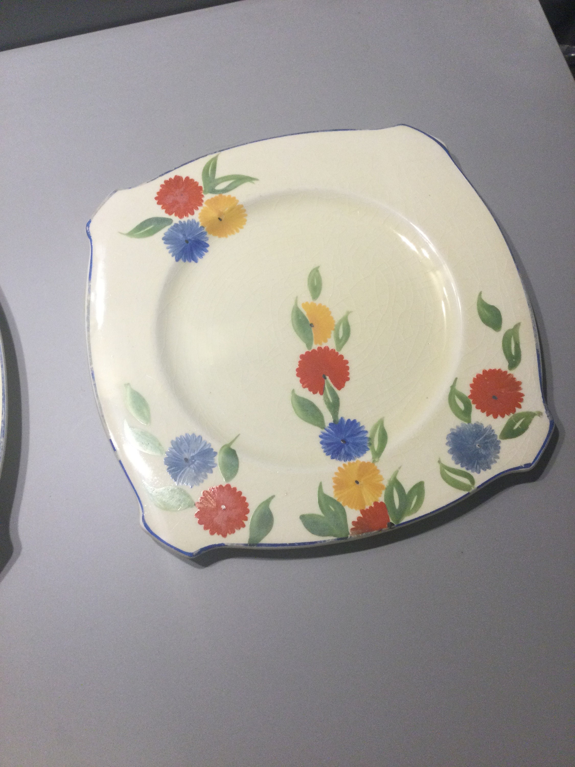 1920s Art Deco Hand Painted Side Plates Newhall Hanley - Etsy