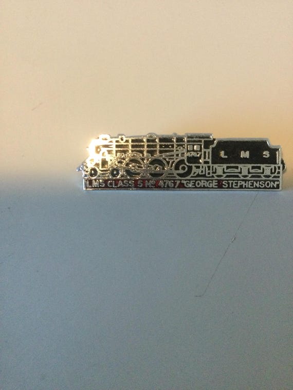 Enamel locomotive Train pin Badge LMS Class 5 No 4767… - Gem