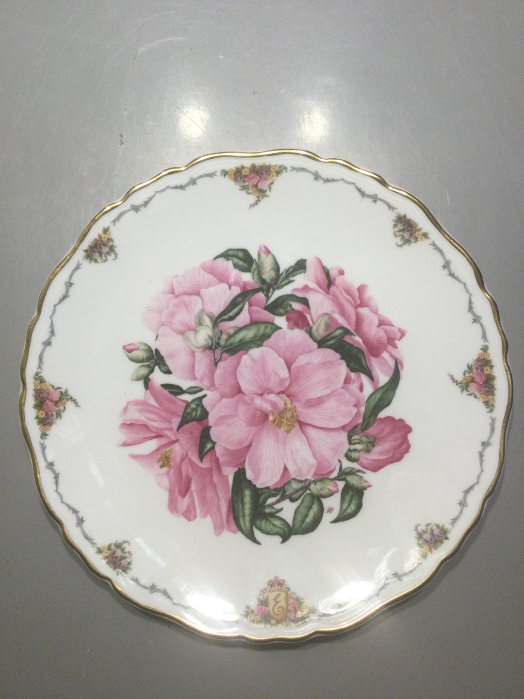 Camellia Royal Albert Plate by Sara Anne Schofield Flowers From the ...