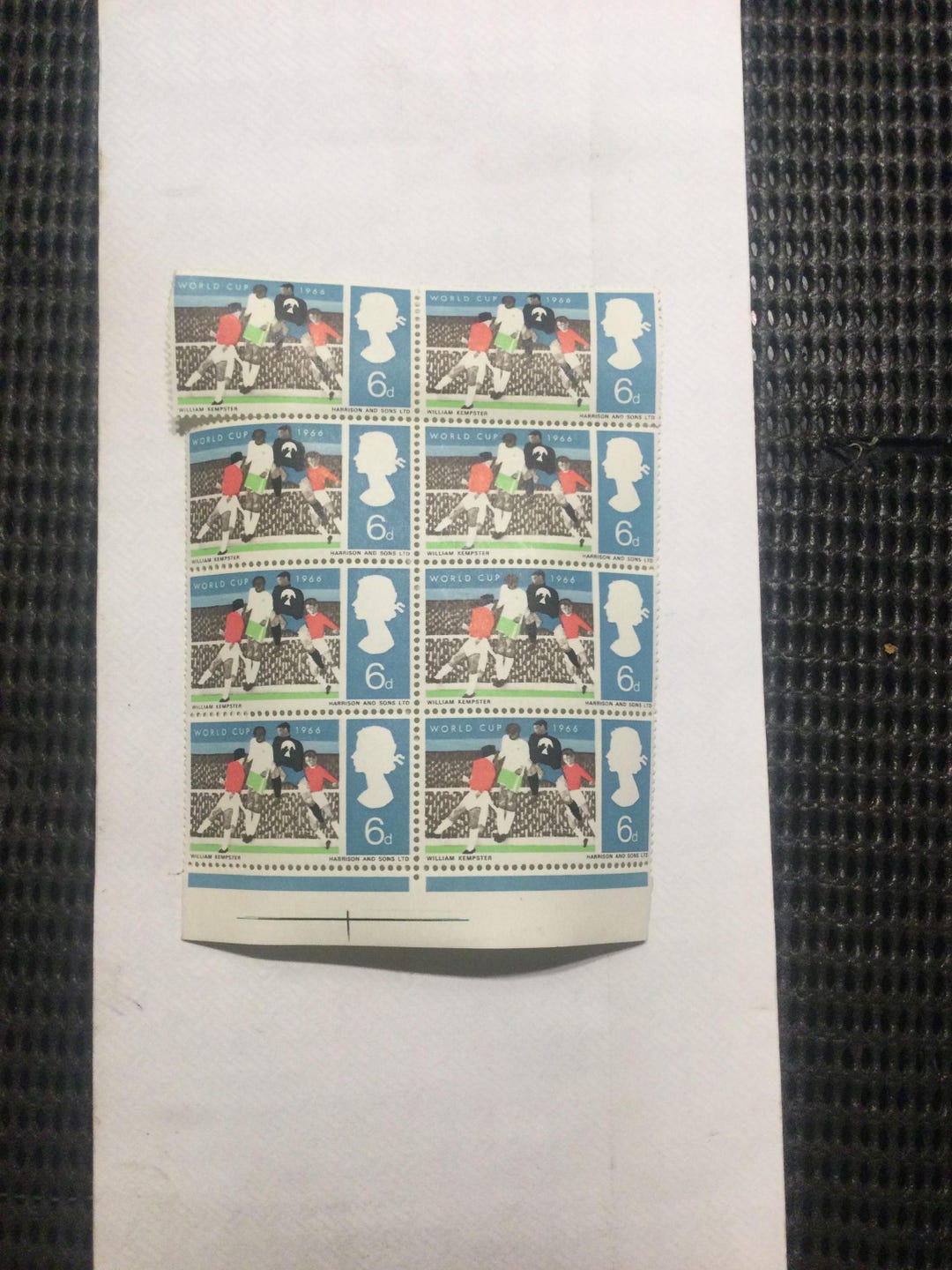 1966 William Kempster, World Cup 6d Stamp. Set of 8 - Etsy