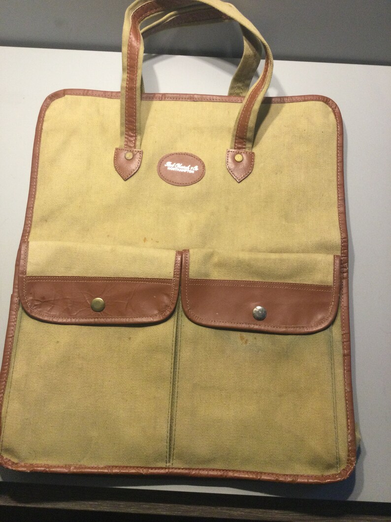 Bob Church Vintage Fishing Bag Canvas and Leather - Etsy UK