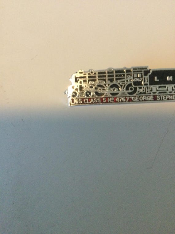 Enamel locomotive Train pin Badge LMS Class 5 No 4767… - Gem