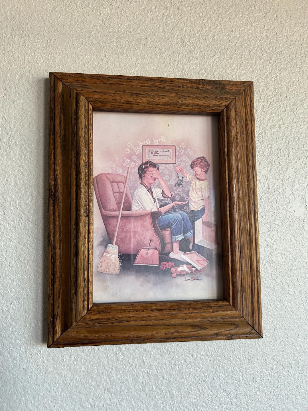 Vintage Lew Stamm Wood Framed Print - Etsy