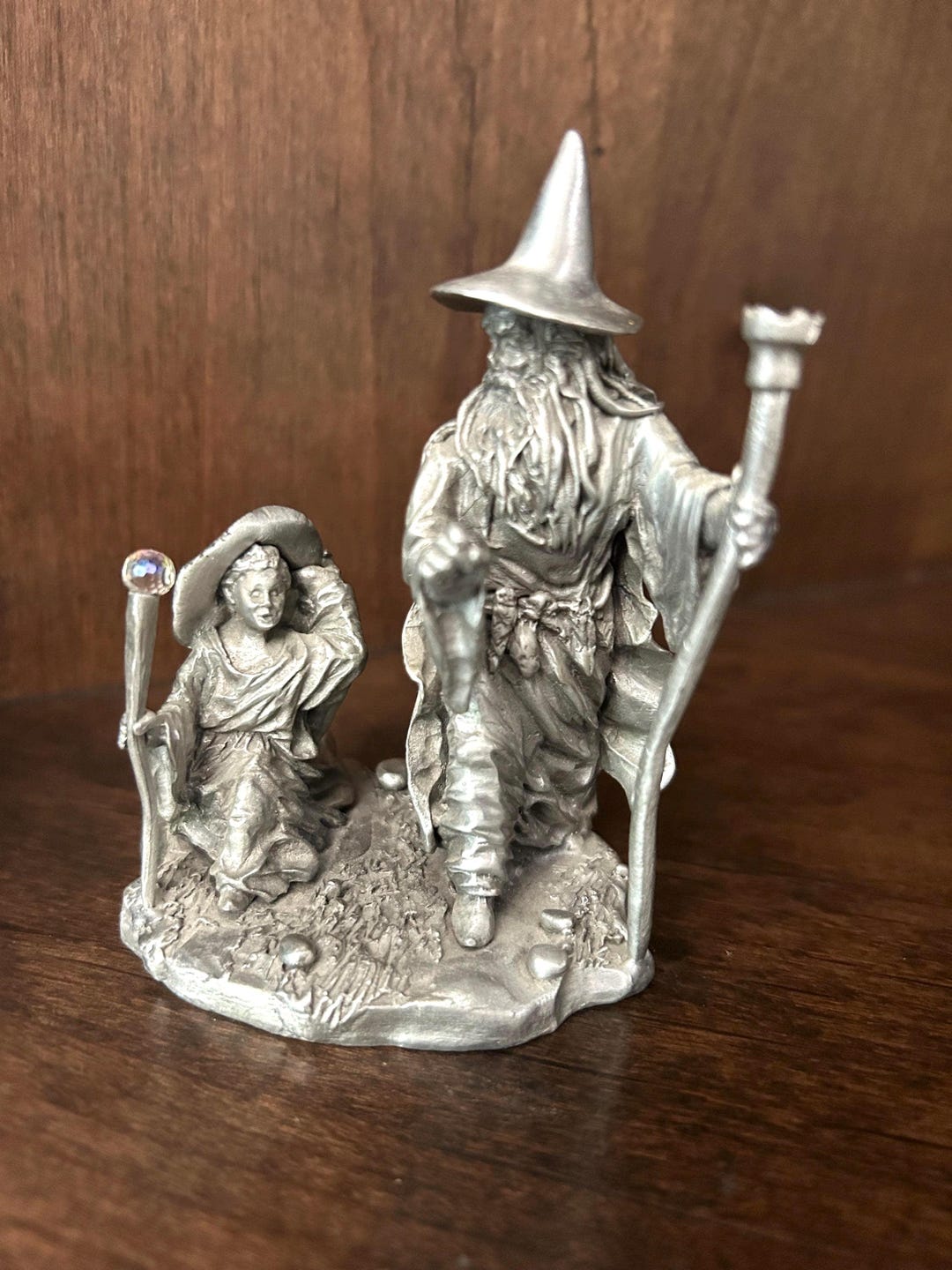 Vintage Rawcliffe Pewter Wizard Figurine 1990 “the Little Wizard and ...