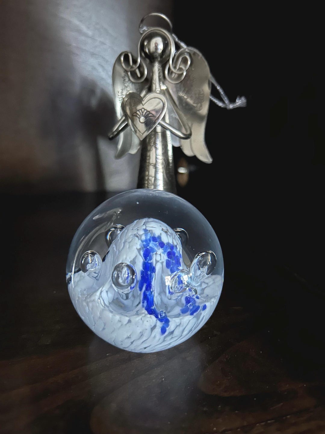 Controlled Bubble Art Glass Paperweight - Etsy