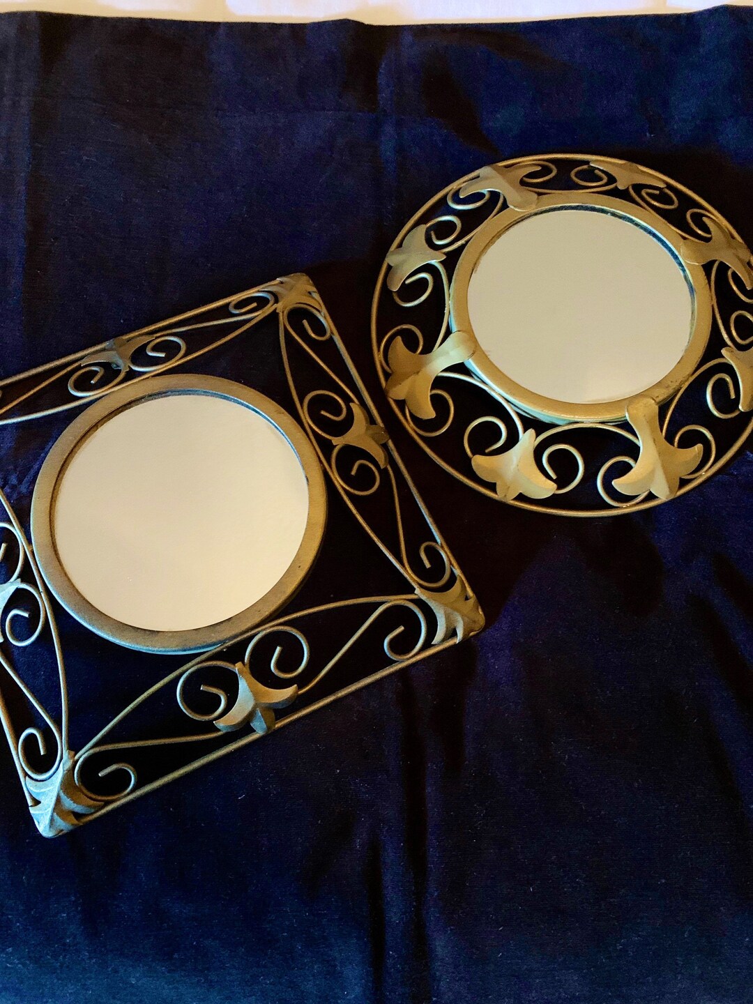 Set of Vintage Home Interior Mirrors - Etsy
