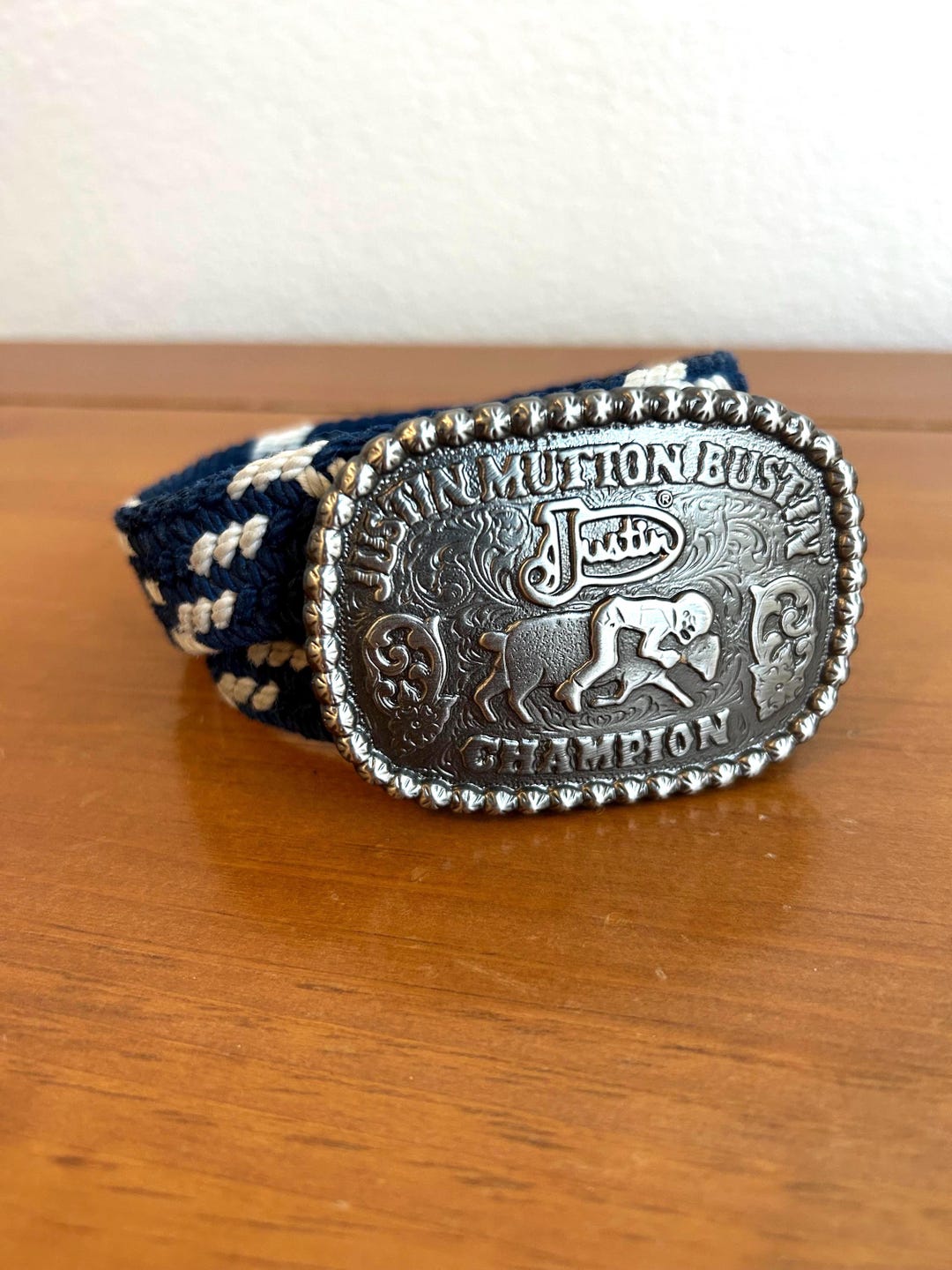 Childrens Western Belt With Vgt 1996 Justin Mutton Bustin Championship ...