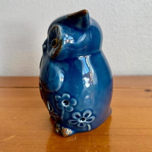 Vintage Ceramic Blue Owl - Etsy