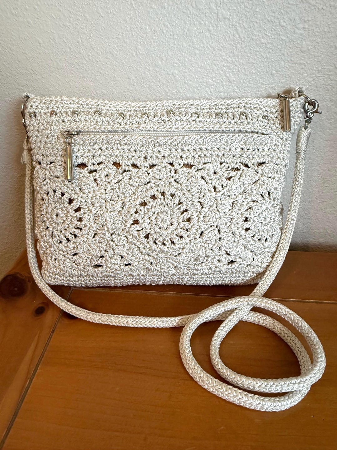 The Sak Lumi Crochet Ivory Convertible Crossbody Purse Boho - Etsy