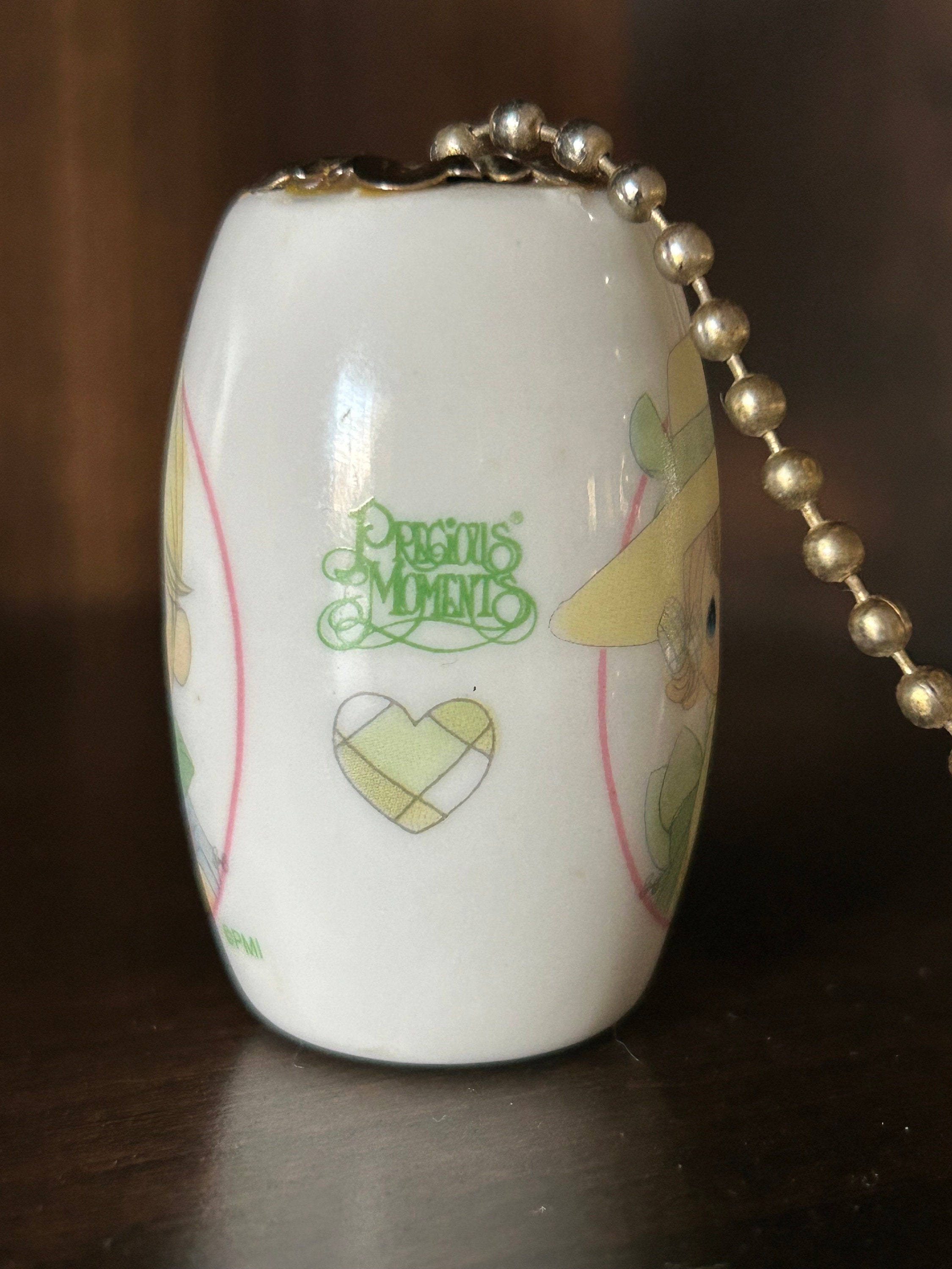 Vintage Precious Moments Porcelain Fan Pull - Etsy