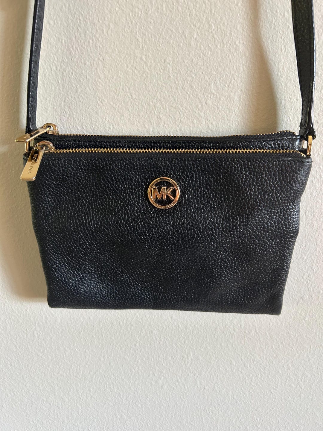 Michael Kors Mk Logo Purse Women's Crossbody Bag-black - Etsy