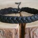 Footband Leather Braided Ankle Ribbon Black Friendship Ribbon - Etsy