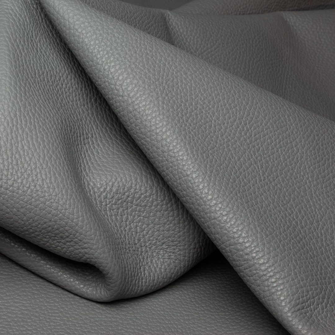 Premium Leather Sheet for DIY Projects. Pewter Grey Color (PANTONE 18 ...