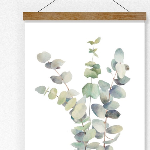 Print Eucalyptus Plant Watercolor Poster Leaves - Etsy