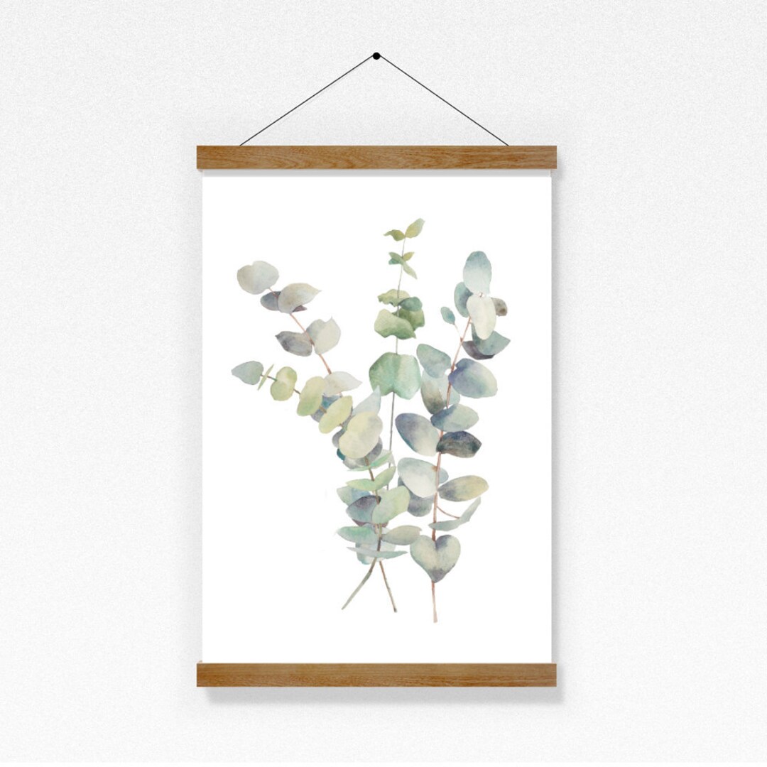 Print Eucalyptus Plant Watercolor Poster Leaves - Etsy
