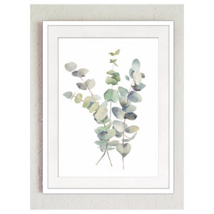Print Eucalyptus Plant Watercolor Poster Leaves - Etsy