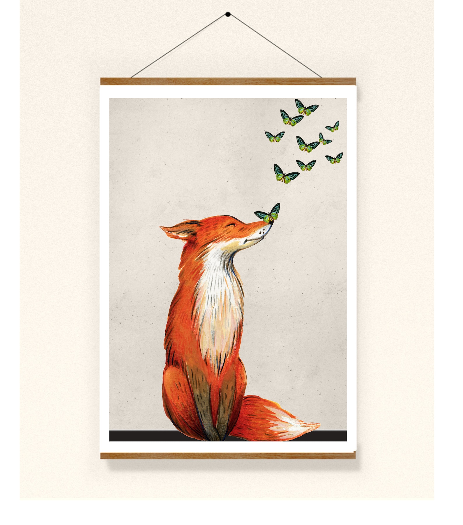 Poster Bild Fuchs Lieblingstag Poster Fuchs Wanddekoration Poster ...