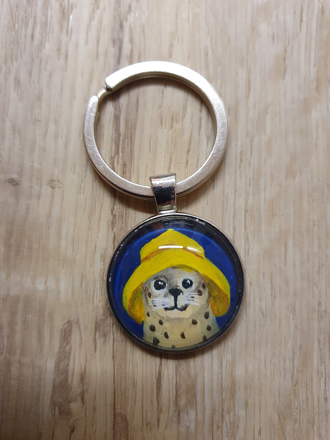 Hand-painted Key Ring Seal Unique - Etsy