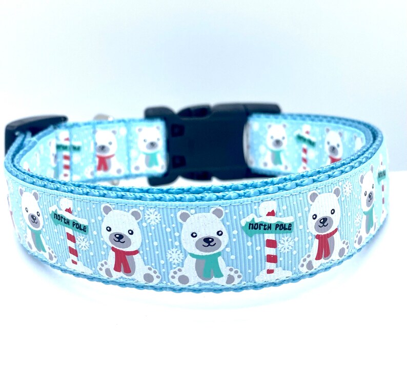 Winter Polar Bears Dog Collar - Etsy