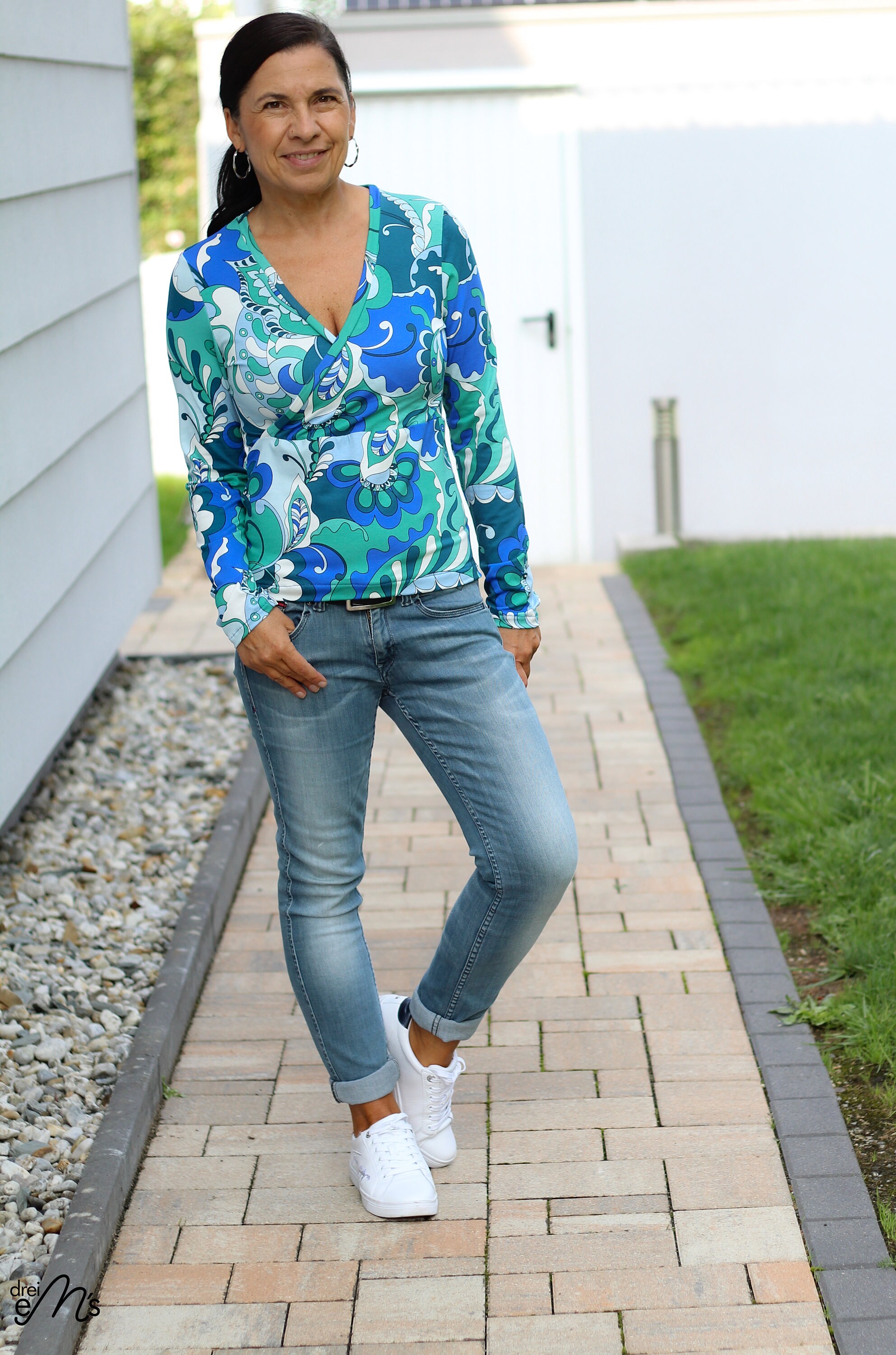 PDF Pattern Women Wrap Shirt Size 34-54, English Instruction, Easy DIY ...