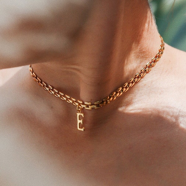 Initial Choker - Etsy