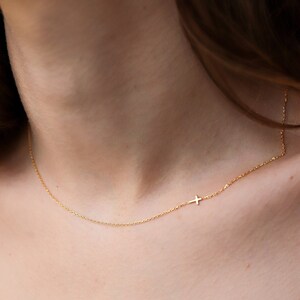 Vertical Horizontal and Side Cross Necklace Silver Cross - Etsy