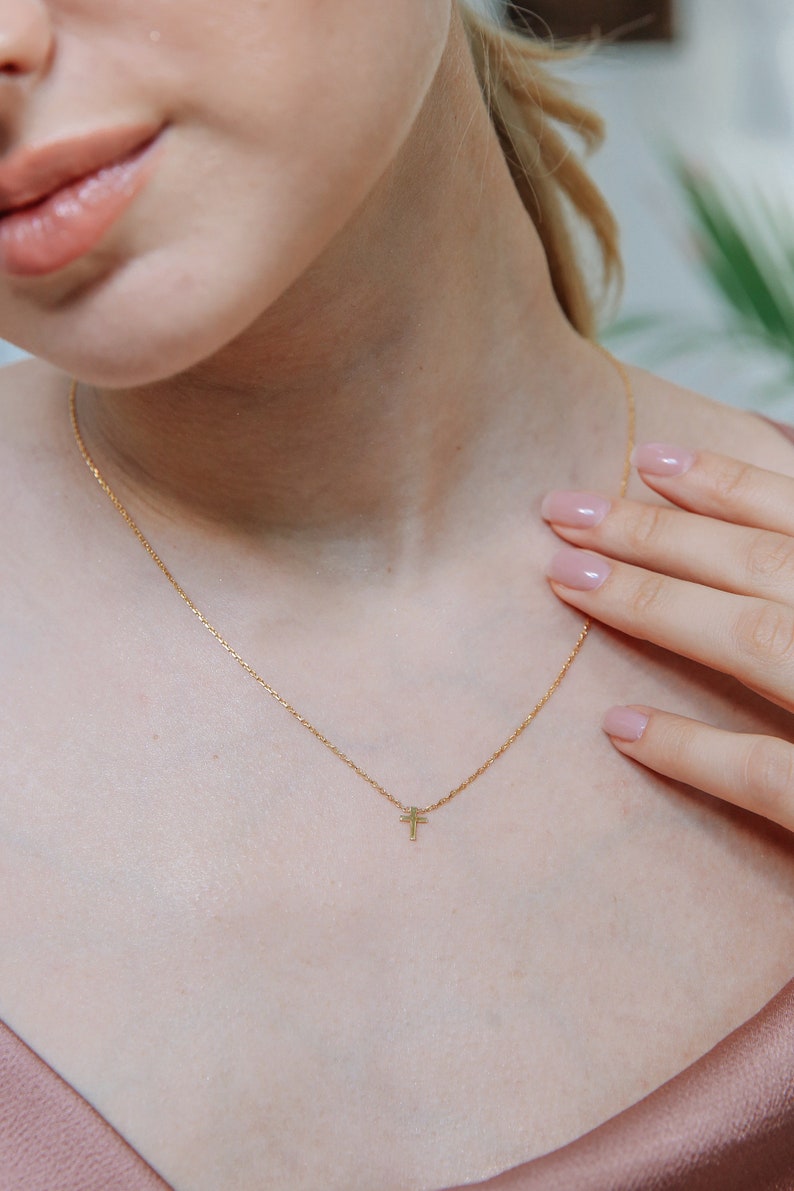 Vertical Horizontal and Side Cross Necklace Silver Cross - Etsy