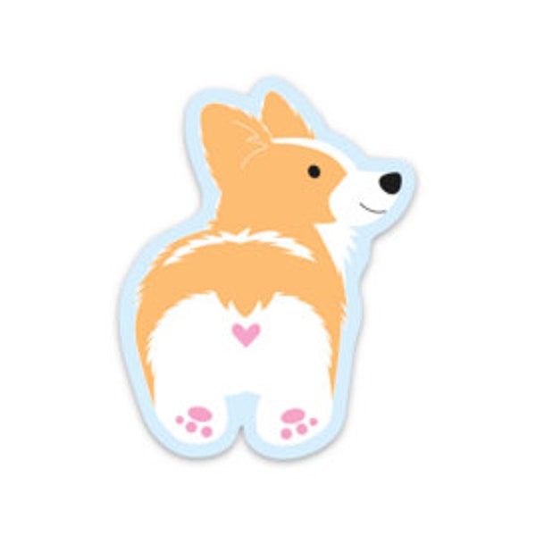 Corgi Butt Sticker - Etsy