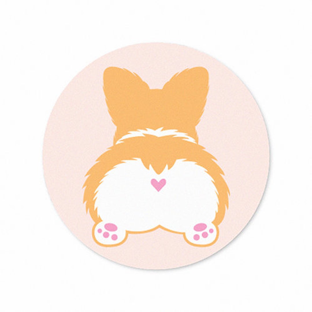 Corgi Butt Sticker // Vinyl Sticker, Corgi Sticker, Stickers MacBook ...