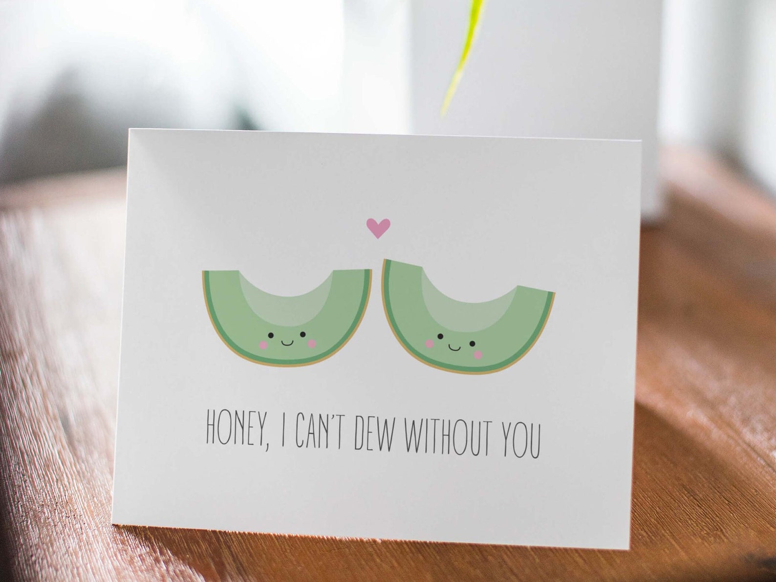 Cute Melon Card, Anniversary Card ,funny Love Card, Cute Love Card ...