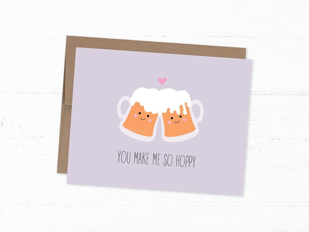 Beer Love Card, Beer Pun Card, Craft Beer Lovers, Dad Joke Card, Gift ...