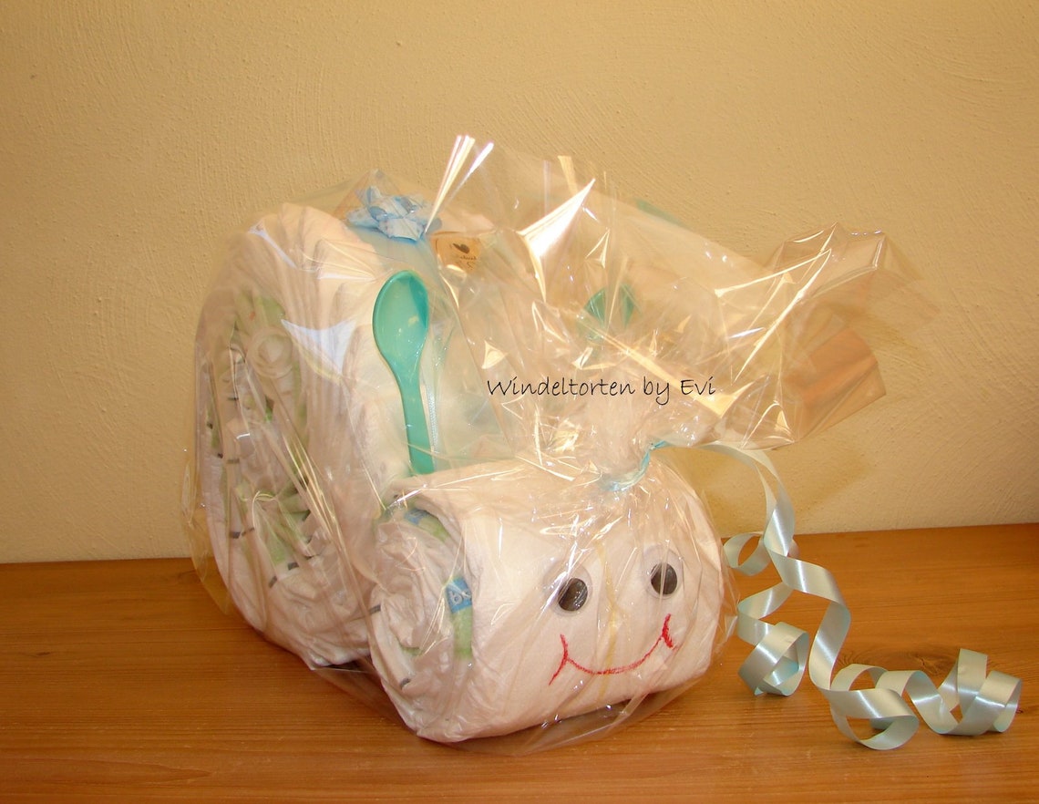 Windeltorte: Windelschnecke für Junge als Geschenk zur Geburt | Etsy