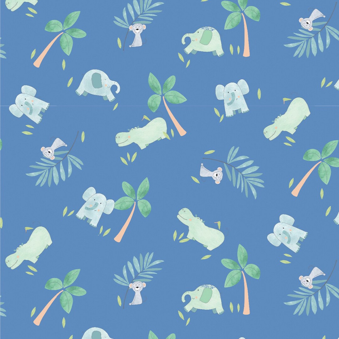 Jersey Fabric Safari Dusty Royal - Etsy