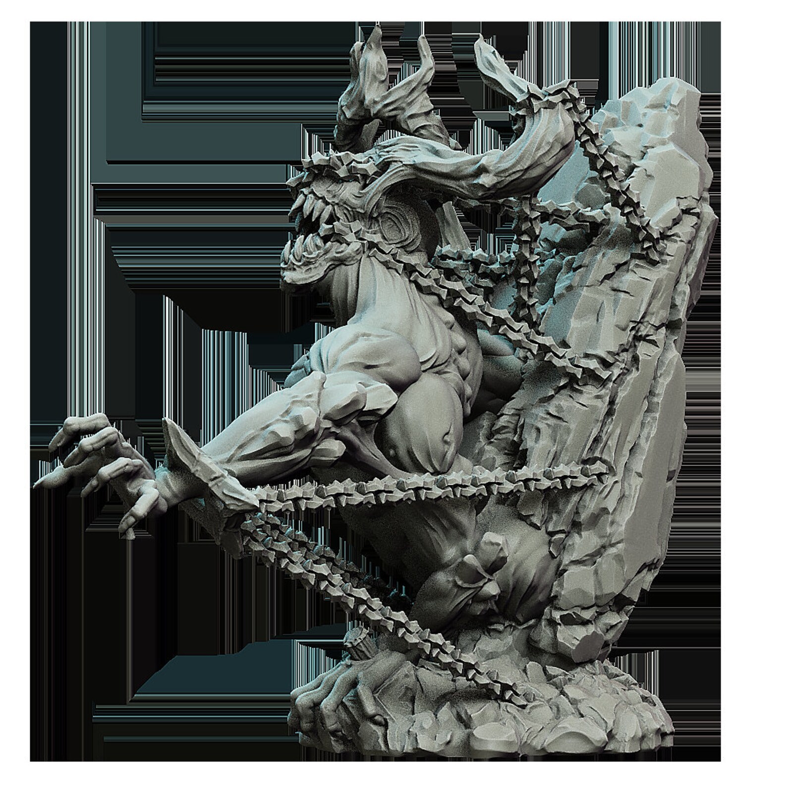 Chained God Printed Obsession DnD miniatures Dungeons and | Etsy