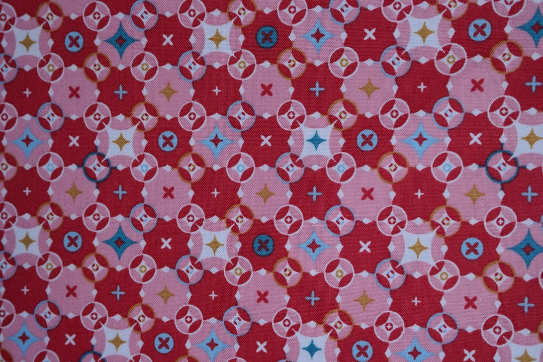 12.00 Euros/meter Cotton Aunt Ema Pink, Love and Magic - Etsy