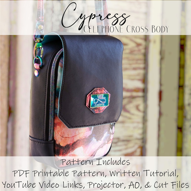 Cypress Cellphone and Crossbody PDF Pattern, Written & VIDEO TUTORIAL ...